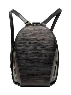 LOUIS VUITTON 2000 Epi Mabillon Backpack - Black