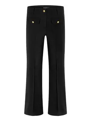 CAMBIO Patched Pocket Trousers - Black