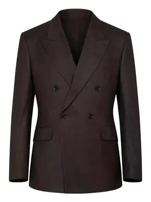 LARDINI Double-breasted Blazer - Brown