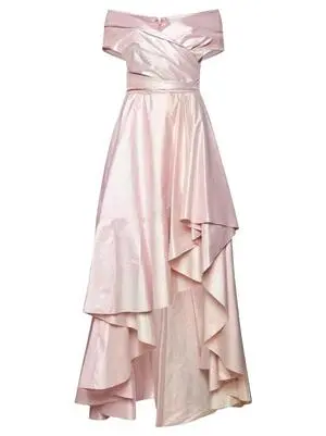 Talbot Runhof Off-shoulder Ruffled Dress - Pink