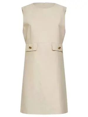 P.a.r.o.s.h Pocket Shift Dress - Neutrals