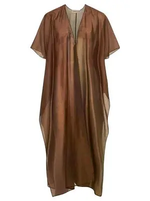 BLANCA VITA Kimono Dress - Brown