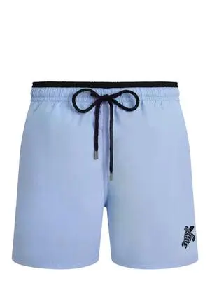 Vilebrequin Turtle-embroidery Swim Shorts - Blue