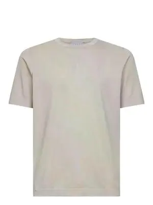 D4.0 Ribbed Crew-neck T-shirt - Neutrals