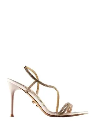 TWENTY FOURHAITCH Flamenco Embellished Strappy Sandals - Neutrals