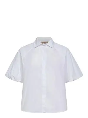 BLANCA VITA Balloon-sleeves Shirt - White