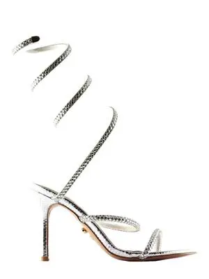 TWENTY FOURHAITCH Zejas Sandals - Silver