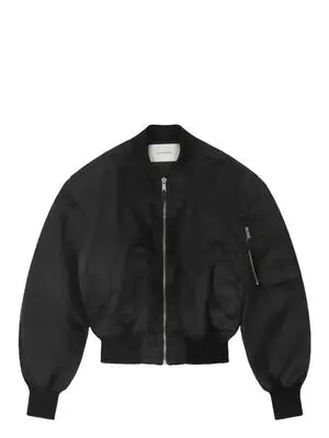 ENTIRE STUDIOS Zip-up Bomber Jacket - Black