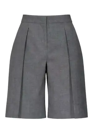 Vivetta Pleated Bermuda Shorts - Grey