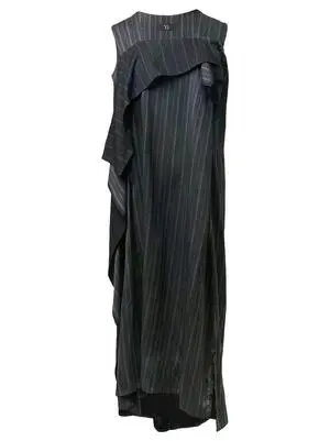 Y’s Ruffled Maxi Dress - Grey