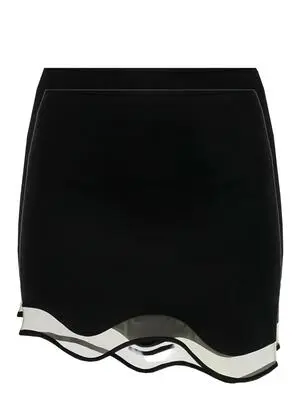 NENSI DOJAKA Asymmetric-hem Mini Skirt - Black