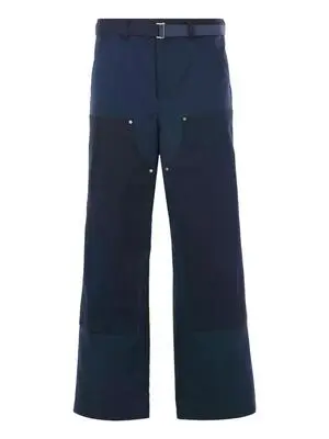 Sacai X Carhartt Wip Belt Loop Patch Trousers - Blue