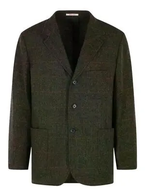 J.PRESS Herringbone-pattern Blazer - Brown