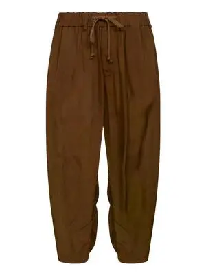 UMA WANG Drawstring Trousers - Brown