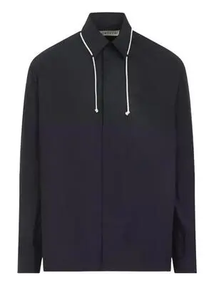 MORDECAI Drawstring Shirt - Black