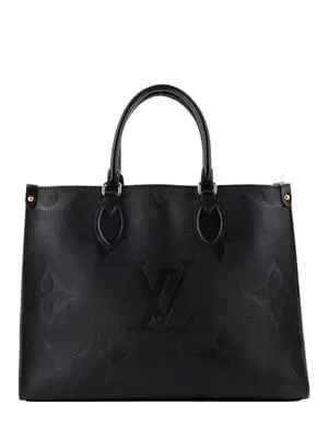 LOUIS VUITTON Onthego Monogram Empreinte Giant Mm Tote Bag - Black