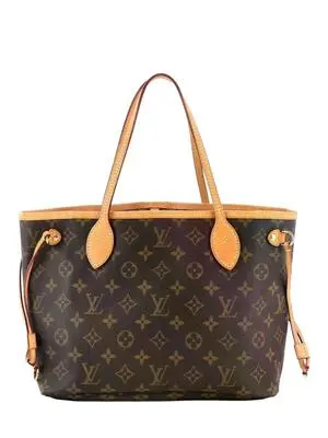 LOUIS VUITTON Neverfull Monogram Canvas Pm Tote Bag - Brown
