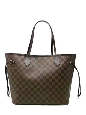 LOUIS VUITTON 2009 Damier Ebene Neverfull Mm Tote Bag - Brown