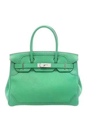 Hermès 2015 Togo Ghillies Birkin 30 Handbag - Green