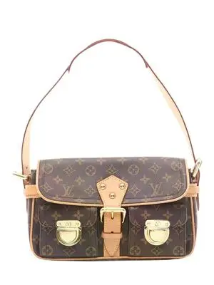 LOUIS VUITTON 2008 Monogram Hudson Pm Shoulder Bag - Brown