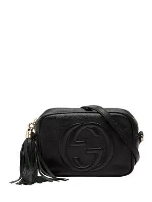 Gucci 2000-2015 Leather Soho Disco Crossbody Bag - Black