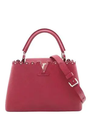 LOUIS VUITTON 2017 Capucines Bb Satchel - Red
