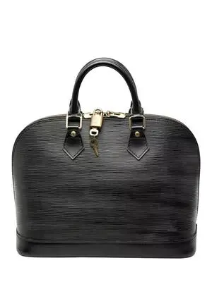 LOUIS VUITTON 1996 Epi Alma Pm Handbag - Black