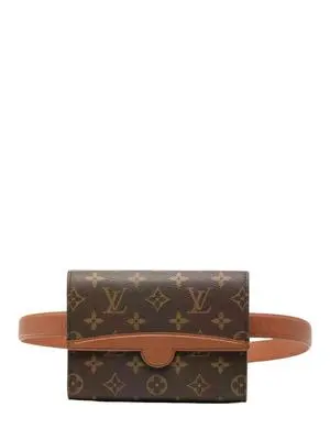 LOUIS VUITTON 1995 Monogram Arche Belt Bag - Brown