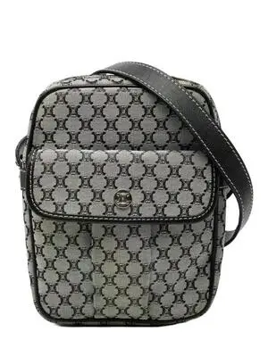 Celine 20th Century Macadam Canvas Crossbody Bag - Grey
