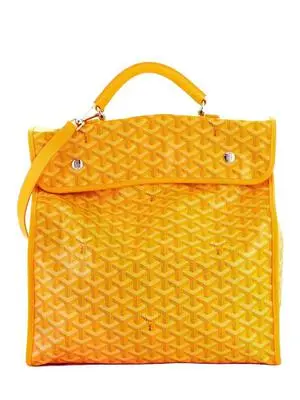 Goyard Saint Leger Briefcase Coated Canvas Backpack - Yellow