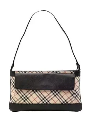 Burberry Nova Check Canvas Shoulder Bag - Brown