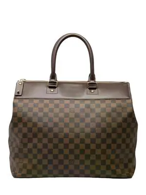 LOUIS VUITTON 2006 Damier Ebene Greenwich Pm Travel Bag - Brown