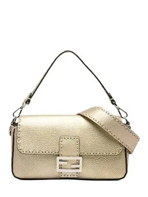 FENDI 2000-2010 Medium Selleria Baguette Satchel