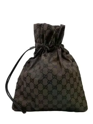 GUCCI GG Canvas Drawstring Pouch