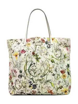GUCCI 2000-2015 Canvas Flora Tote Bag