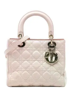 DIOR Christian Dior 2014 Cannage Lady Dior Satchel