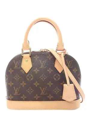 LOUIS VUITTON Monogram Alma Bb Satchel - Brown