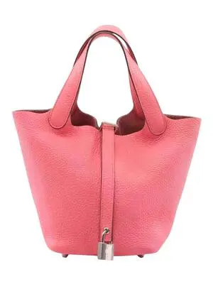 Hermès 2020 Clemence Picotin Lock Pm Handbag - Pink