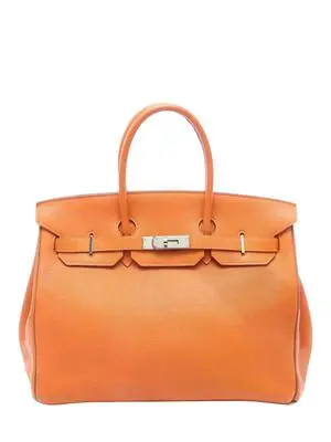 Hermès 2005 Togo Birkin 35 Handbag - Orange