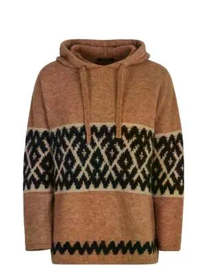 Max Mara Ivan Jacquard Hoodie - Brown