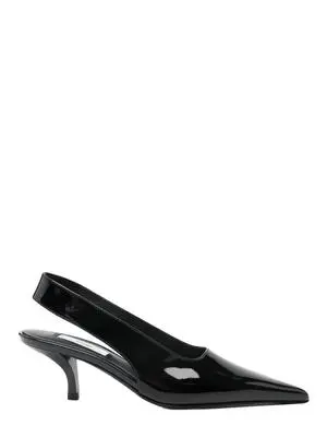 TOTEME Pointed-toe Slingback Pumps - Black