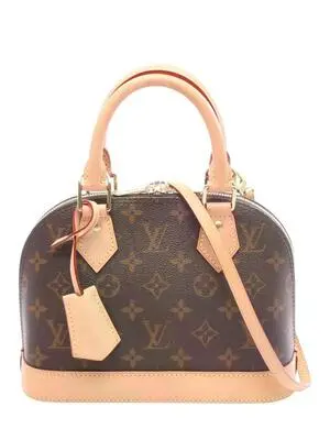 LOUIS VUITTON 2021-2026 Monogram Alma Bb Satchel - Brown