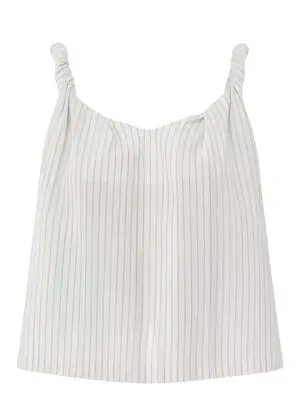 ELEH Knotted Striped Top - Neutrals
