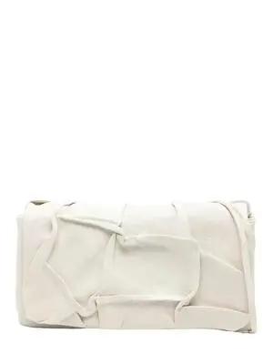 SOMMET Soffietta Plump Ruched Crossbody Bag - Neutrals