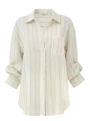 ELEH Striped Pocket Shirt - Neutrals