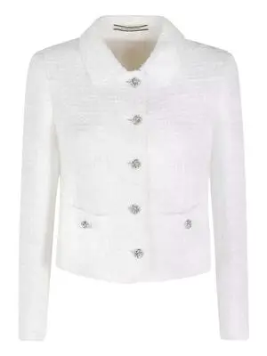 Tagliatore Button-embellished Jacket - White