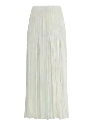 GONGDID DESIGN Pleated Maxi Skirt - Neutrals
