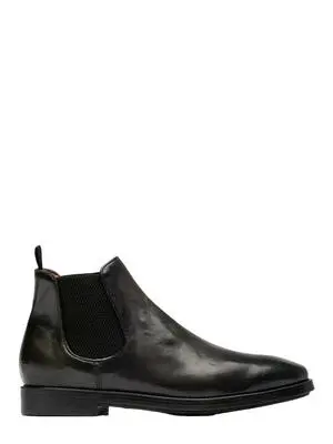 Officine Creative Pull-on Leather Boots - Grey