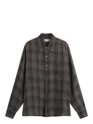 Our Legacy Check Linen Above Shirt - Penumbra Check