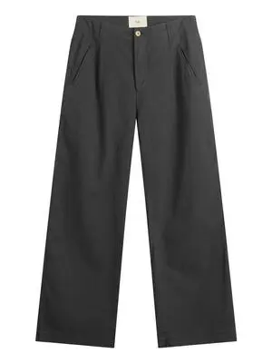 Folk Assembly Pant - Soft Black Mini Stripe